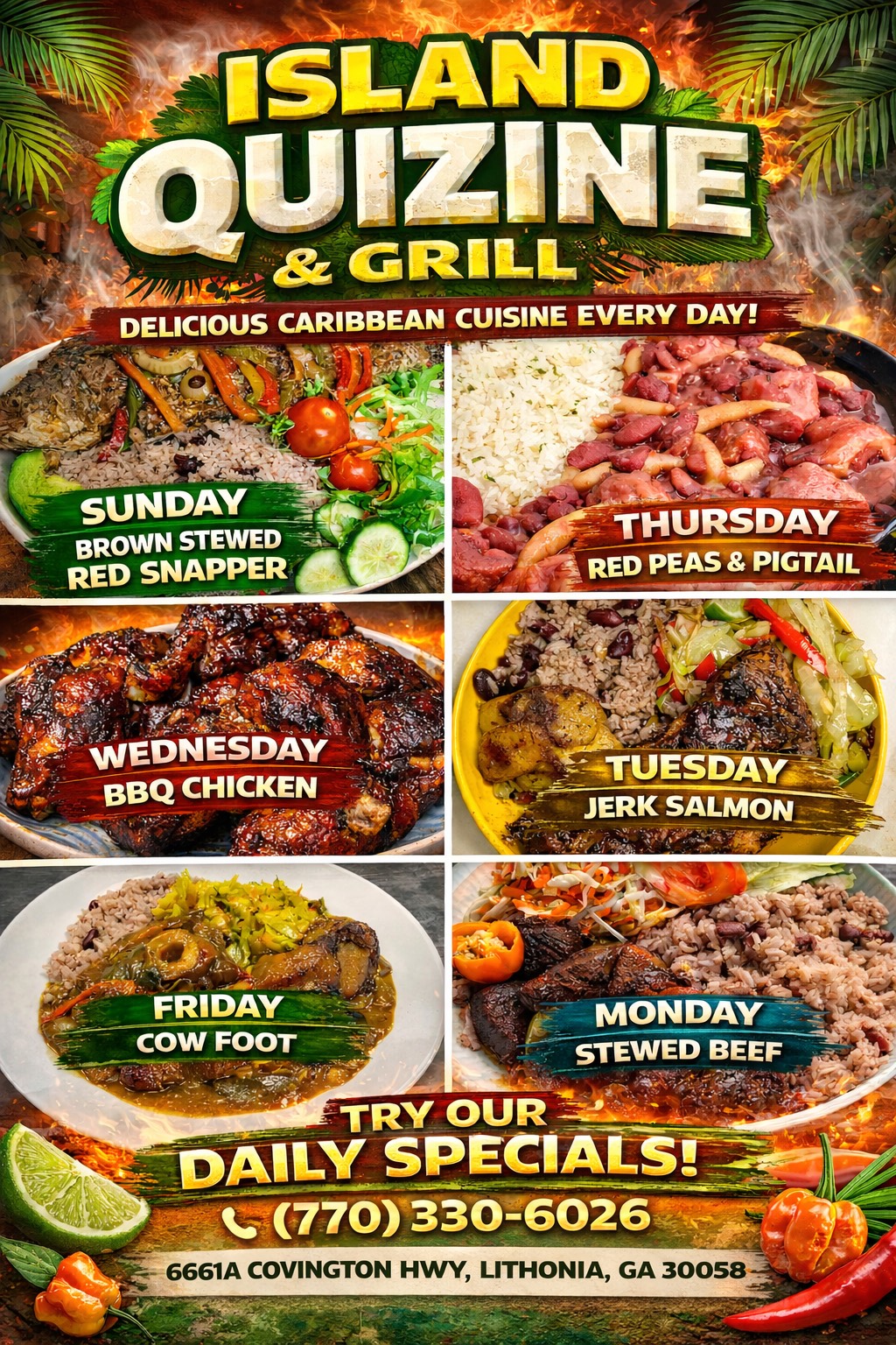 Island Quizine and Grill - Real Authentic Jamaican Flavors